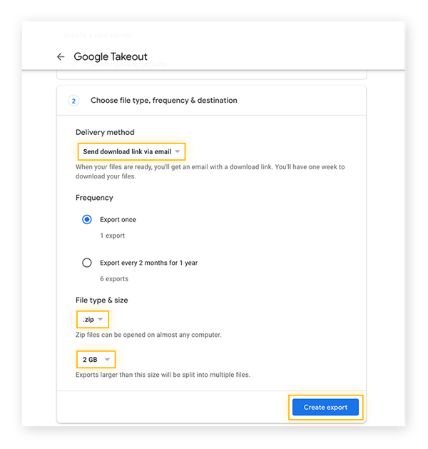 Download Your Google Data with Google Takeout | AVG